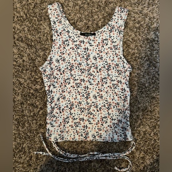 Papaya | Tops | Papaya Floral Ribbed Tank Top | Poshmark